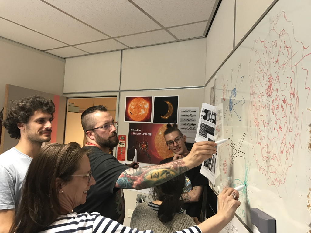 Making a mark: science-art residency progress at ESTEC – art&science@ESA