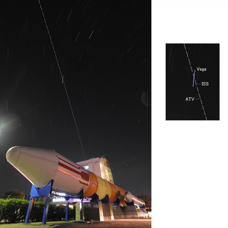 ISS & ATV-4 seen in orbit above Tsukuba, Japan – Orion blog