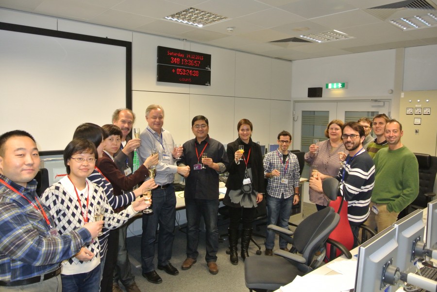 Some happy engineers in ESOC’s Estrack control centre – Rocket Science